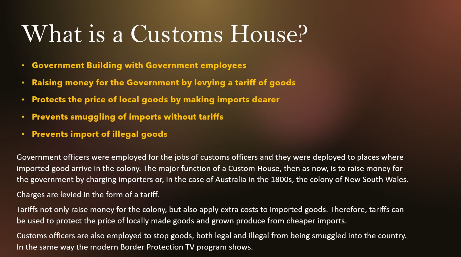 Geelong’s First Customs House | Investigator Multimedia