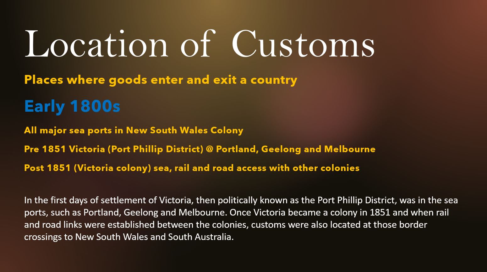 Geelong’s First Customs House | Investigator Multimedia